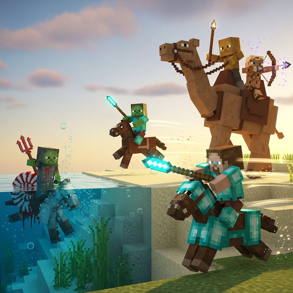 Minecraft Mounts of Mayhem launches Dec 9, 2025